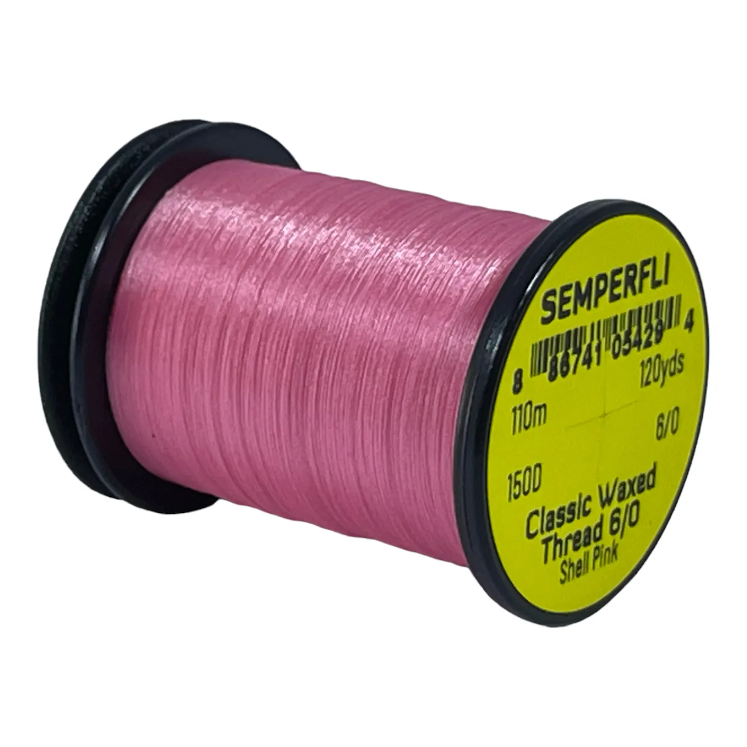 Semperfli Classic Waxed Thread 6/0 Shell Pink 110 meter