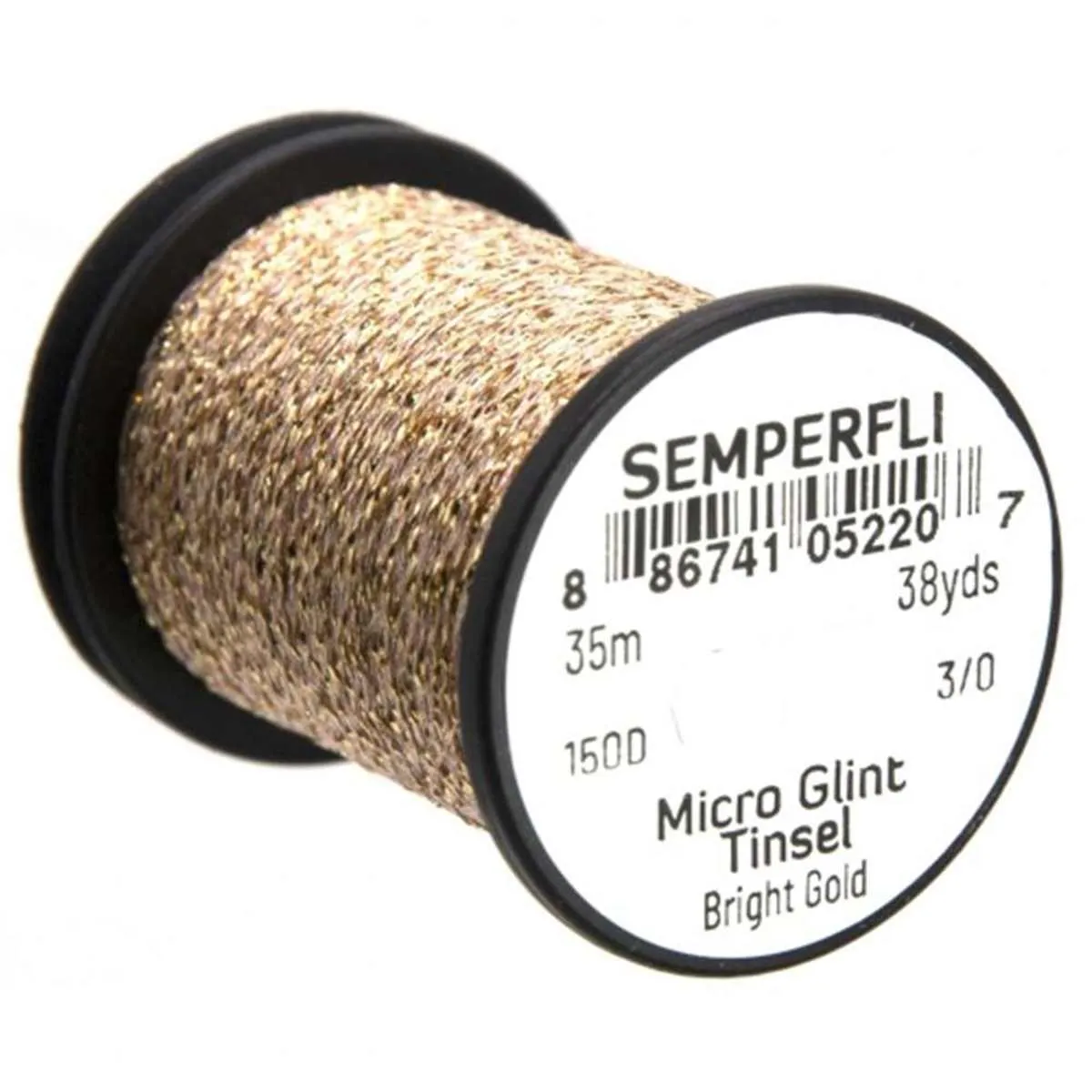 Semperfli Micro Glint Tinsel Bright Gold - www.amfishingtackle.com ...