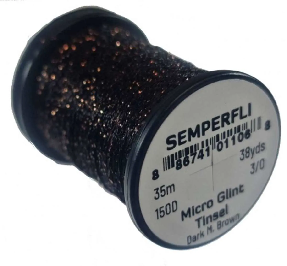 Semperfli Micro Glint Tinsel Dark M Brown - www.amfishingtackle.com ...
