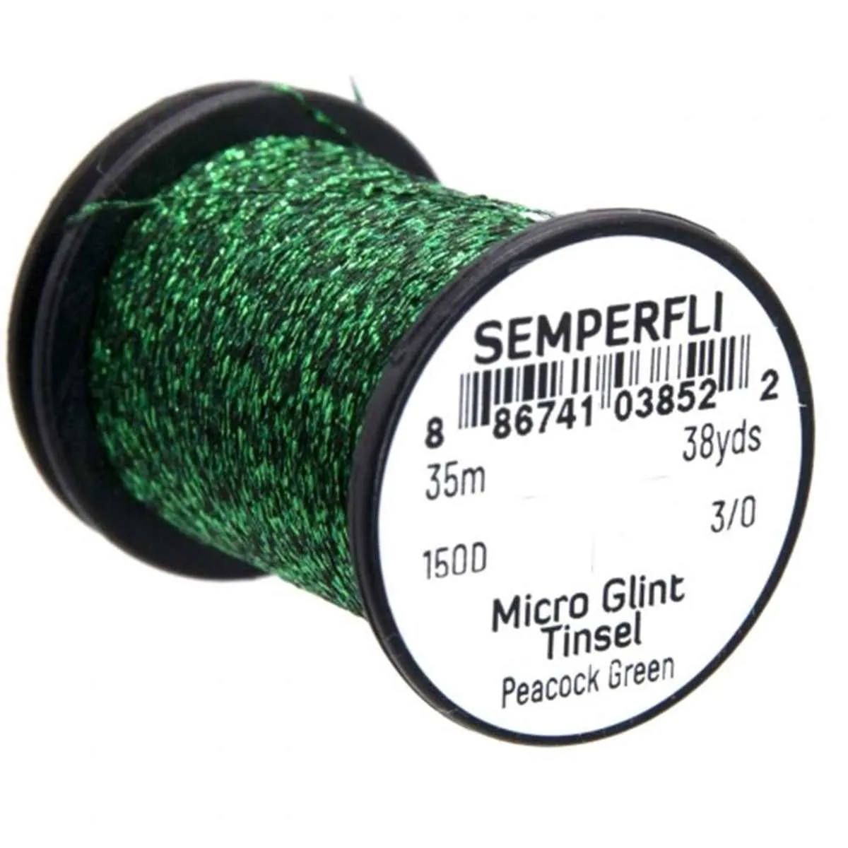 Semperfli Micro Glint Tinsel Peacock Green - www.amfishingtackle.com ...