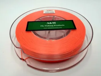 A&M Backing 300 yard 20 LB Fluo Orange - www.amfishingtackle.com - www ...