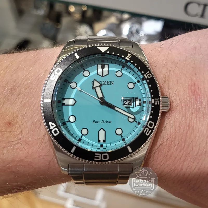 Citizen AW1760-81W horloge Eco Drive herenhorloge Turquoise