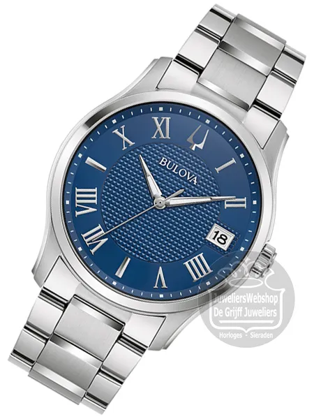 Bulova Wilton Classic Horloge 96B386 Edelstaal