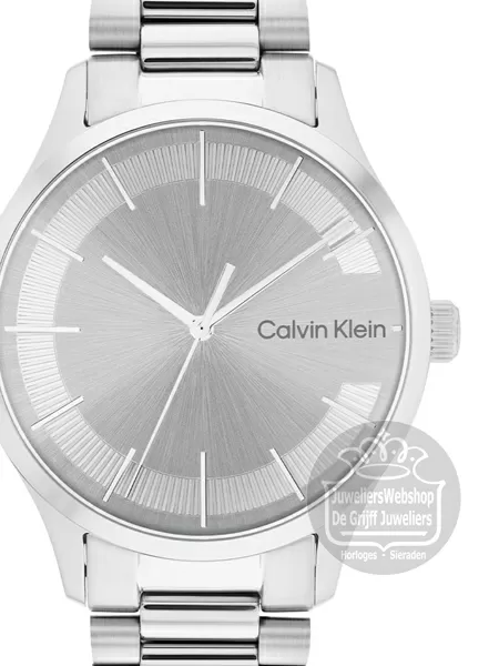 Calvin Klein Iconic Bracelet Horloge CK25200036 heren zilver