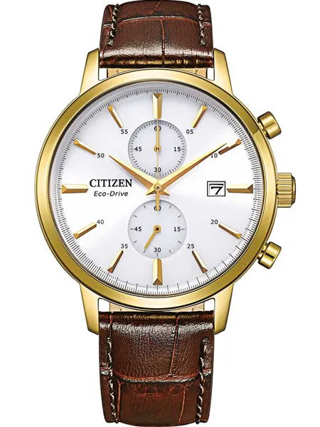 Citizen CA7062-15A horloge chronograaf staal witte wijzerplaat