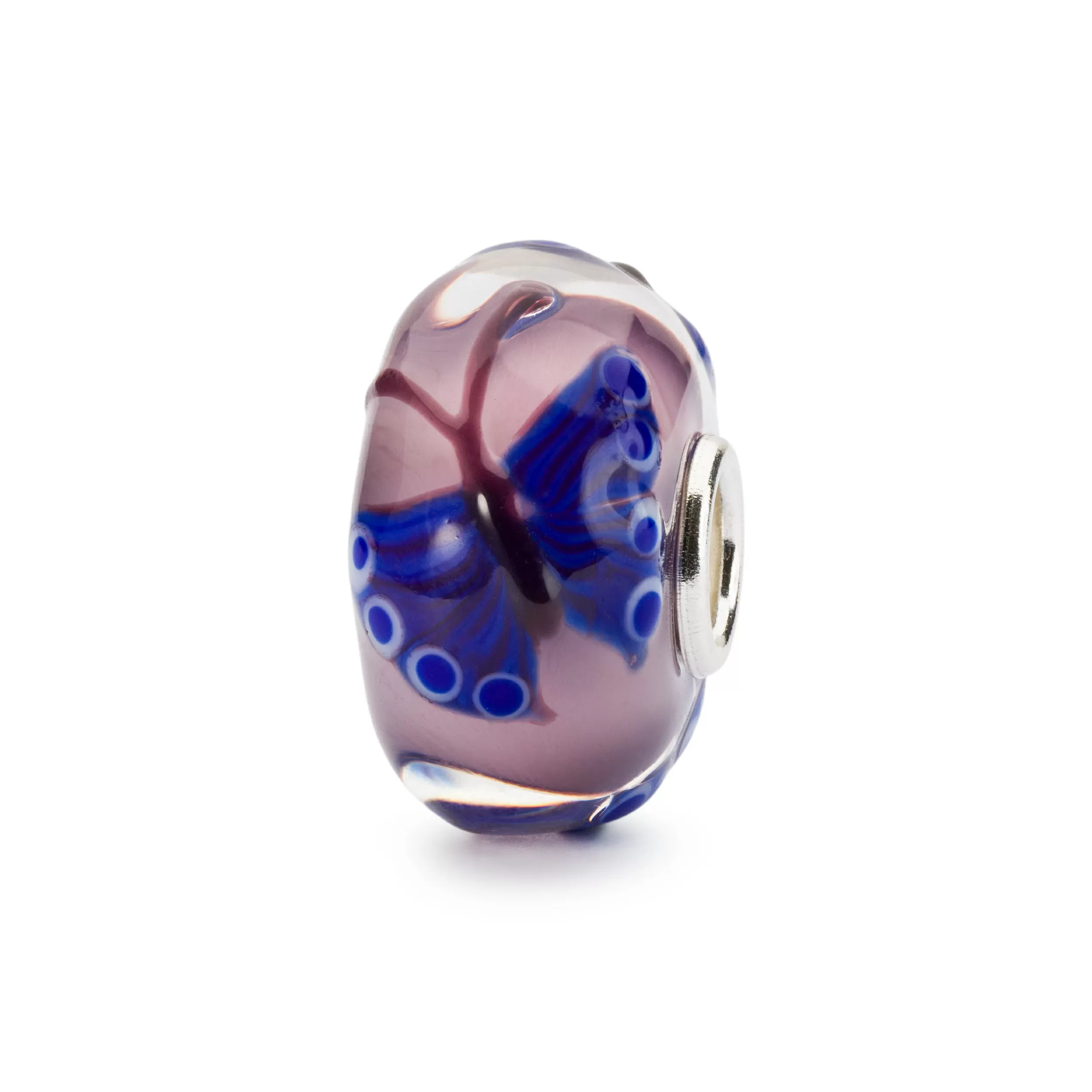 Trollbeads Intuïtievlinder glas kraal TGLBE-20293