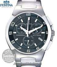 Festina Prestige horloge F20361-4 heren chronograaf staal zwart