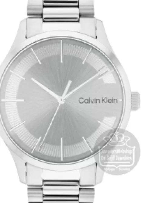 Calvin Klein Iconic Bracelet Horloge CK25200036 heren zilver