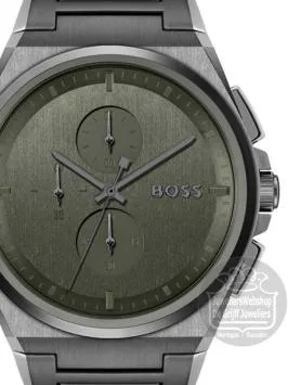 Hugo Boss Steer Chrono Horloge HB1514045 Heren Staal