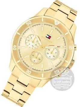 Tommy Hilfiger Aspen horloge TH1782640 dames staal goud