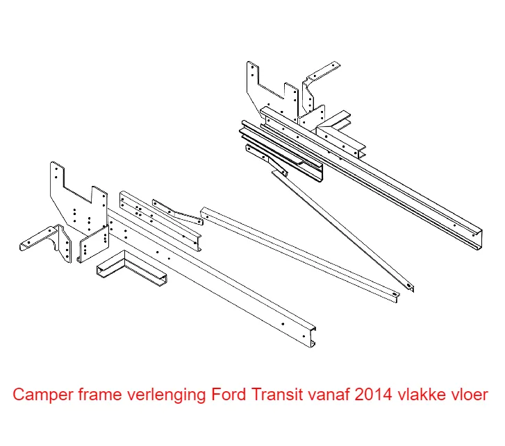 Frameverlenging chassis Ford Transit vanaf 2014 kopen Burghof trekhaken