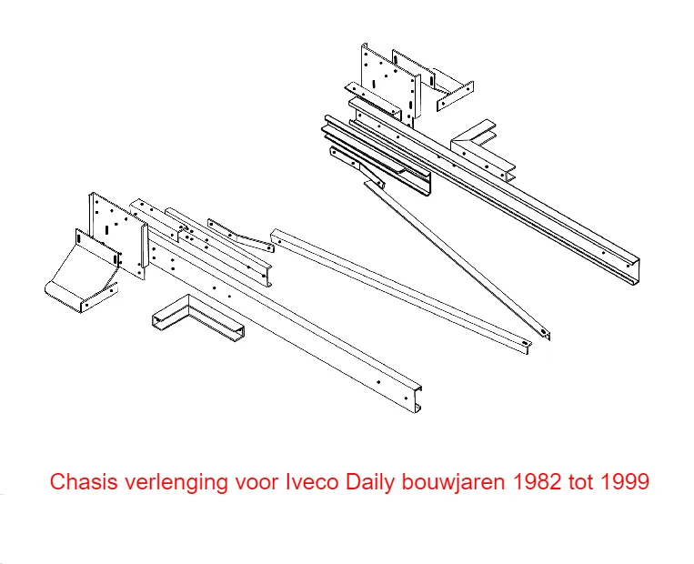 Chassis verlenging voor Iveco Daily 1982-1999 kopen Burghof trekhaken