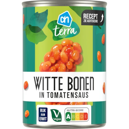 AH Witte Bonen in Tomatensaus (400 gr.)