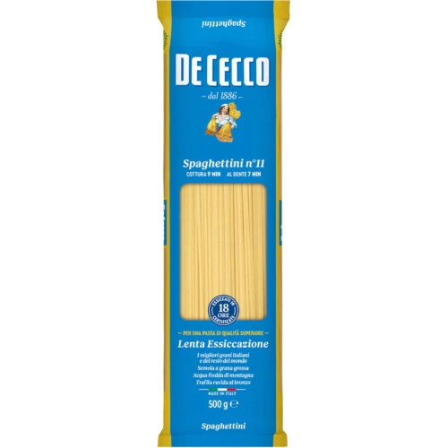 De Cecco Spaghettini Nr. 11 (500 gr.)