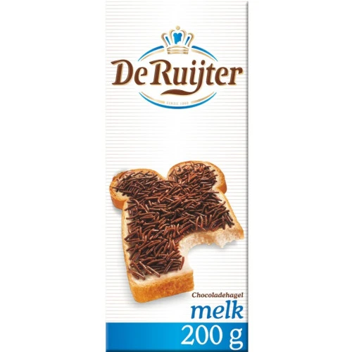 De Ruijter Chocolade Hagelslag Melk Klein (200 gr.)