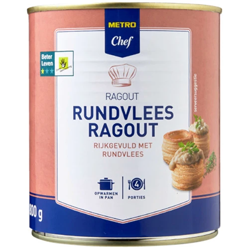 Metro Chef Beef Ragout (800 gr.)