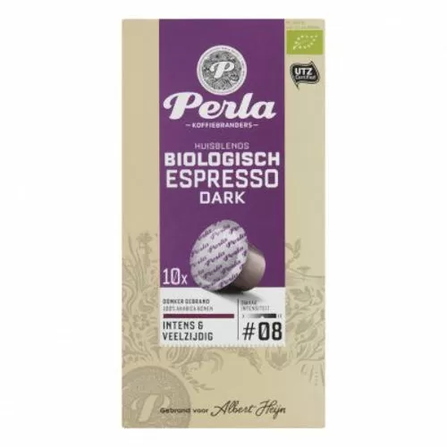 Perla Biologisch Espresso Dark Capsules (10 pieces)