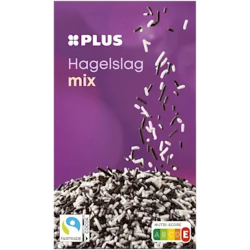 Plus Chocolade Hagelslag Mix Fair Trade (400 gr.)