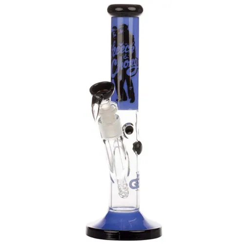 Straight Bong Blue Peace H30cm - Cheech & Chong | Dutch-smart