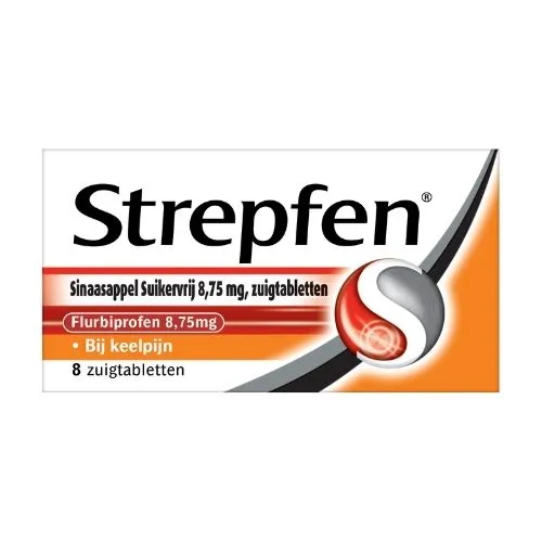Strepfen Keeltabletten Sinaasappel Suikervrij - 8 stuks bestellen bij ...