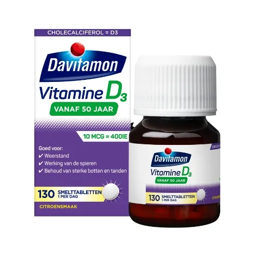 Davitamon D 50+ Smelttabletten 130 stuks bestellen bij BENU Shop