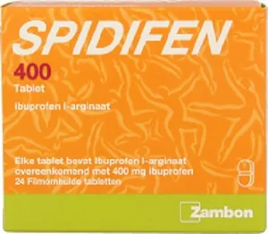 Spidifen Ibuprofen 400mg Tabletten 24 stuks bestellen bij BENU Shop