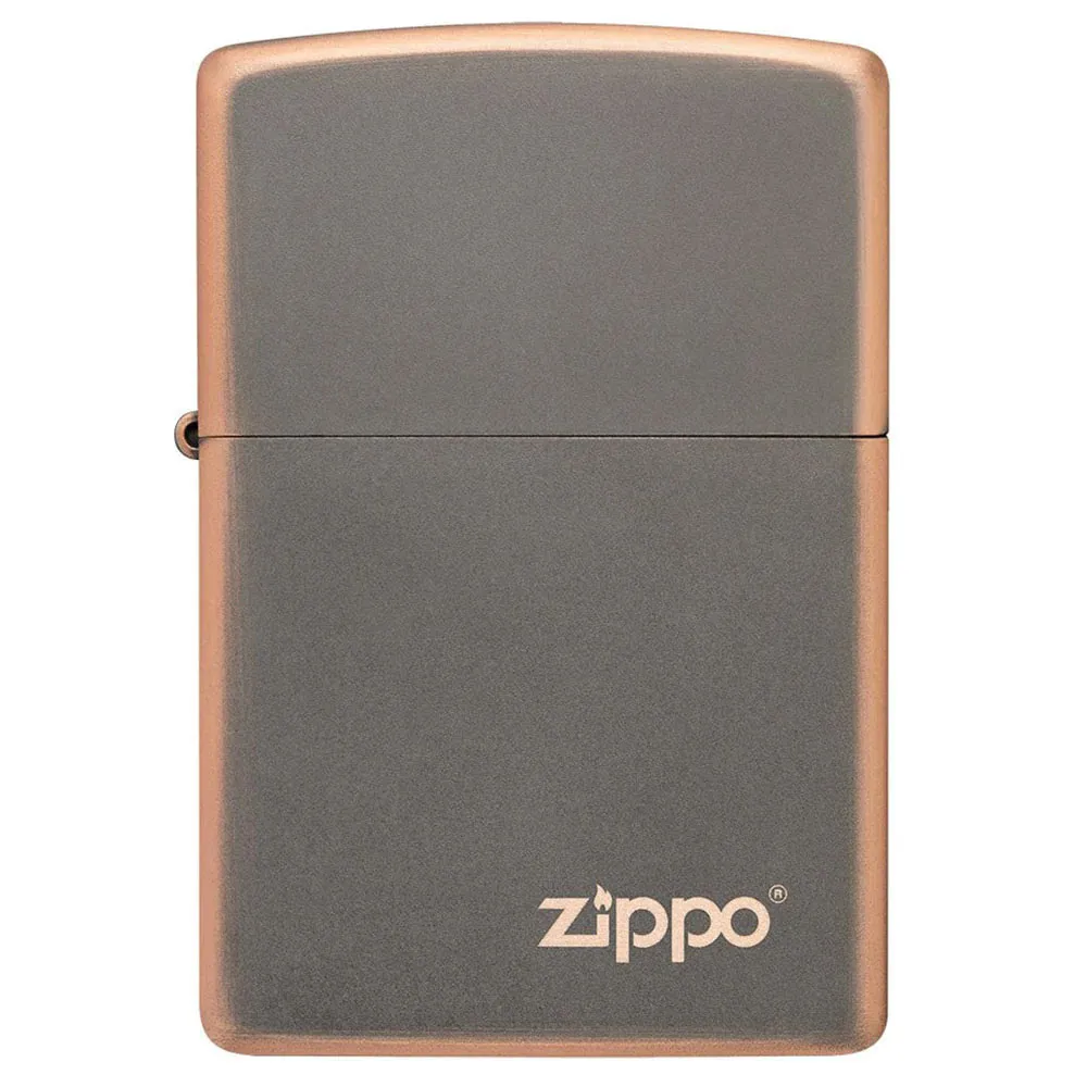 Zippo Rustic Bronze met Logo Aansteker | hop.nl