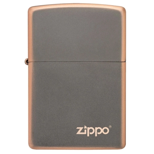 Zippo Rustic bronze with logo | Hop.nl