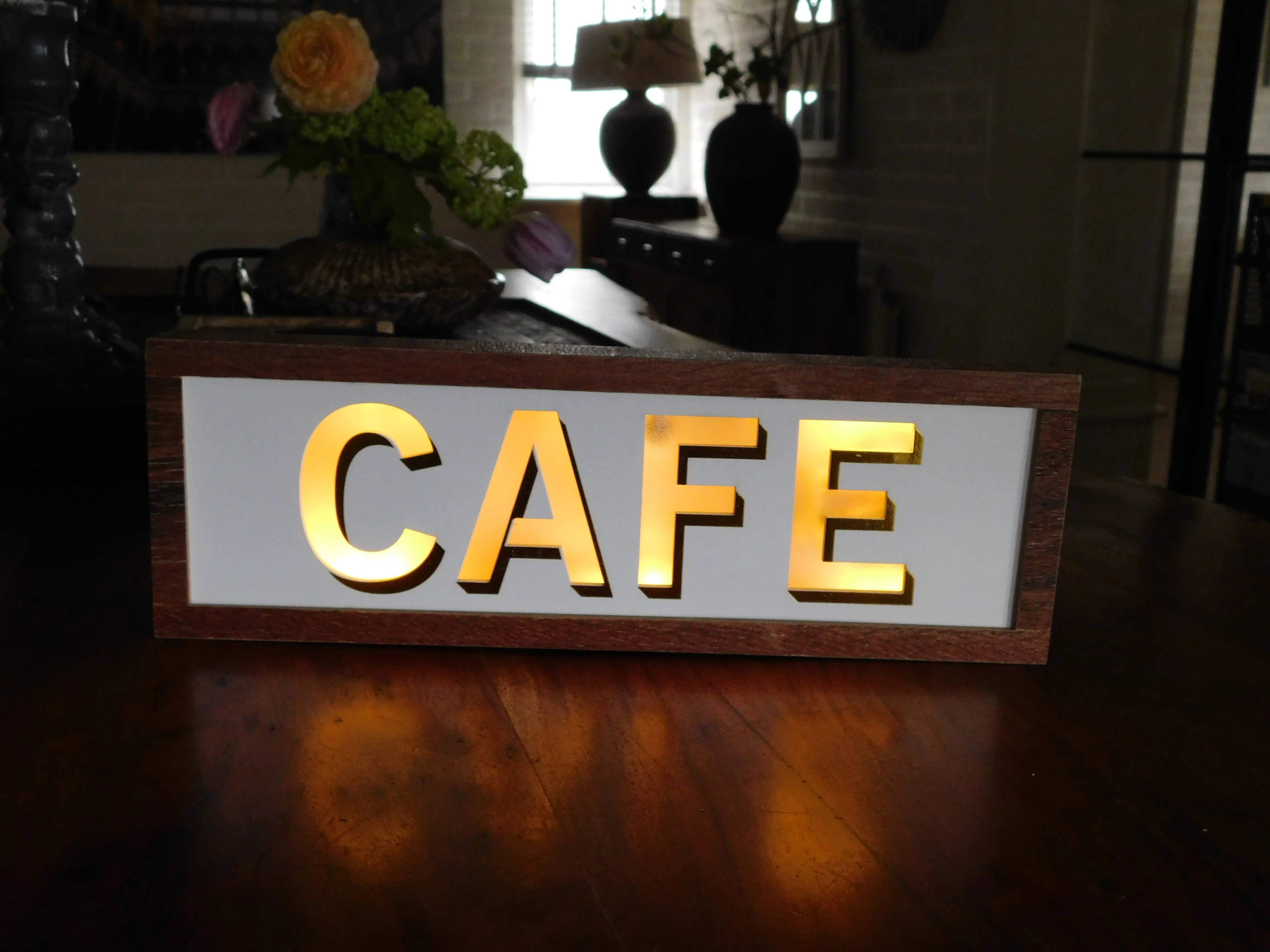 LED Schild Neon, für in einem Restaurant, "Cafe", Fassadenwerbung ...