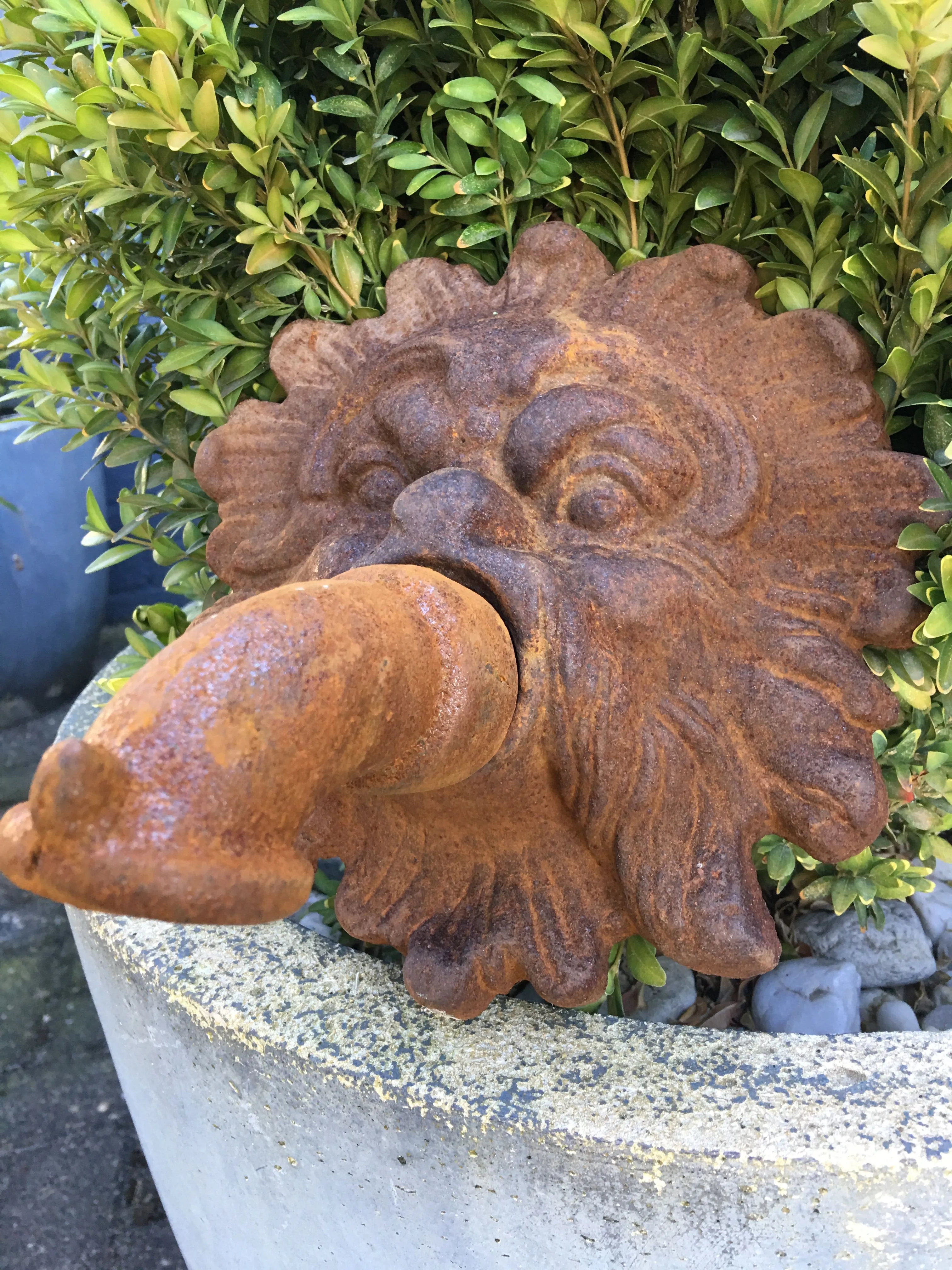 Waterspuwer Neptun – gietijzer – 20 cm – historisch