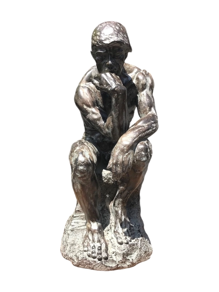 Beeld van de denker 'THE THINKER', polystone beeld - Houseandgarden ...