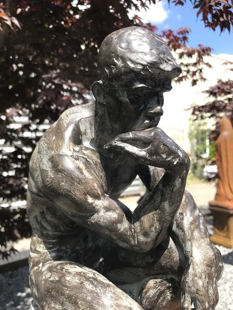 Beeld van de denker 'THE THINKER', polystone beeld - Houseandgarden ...