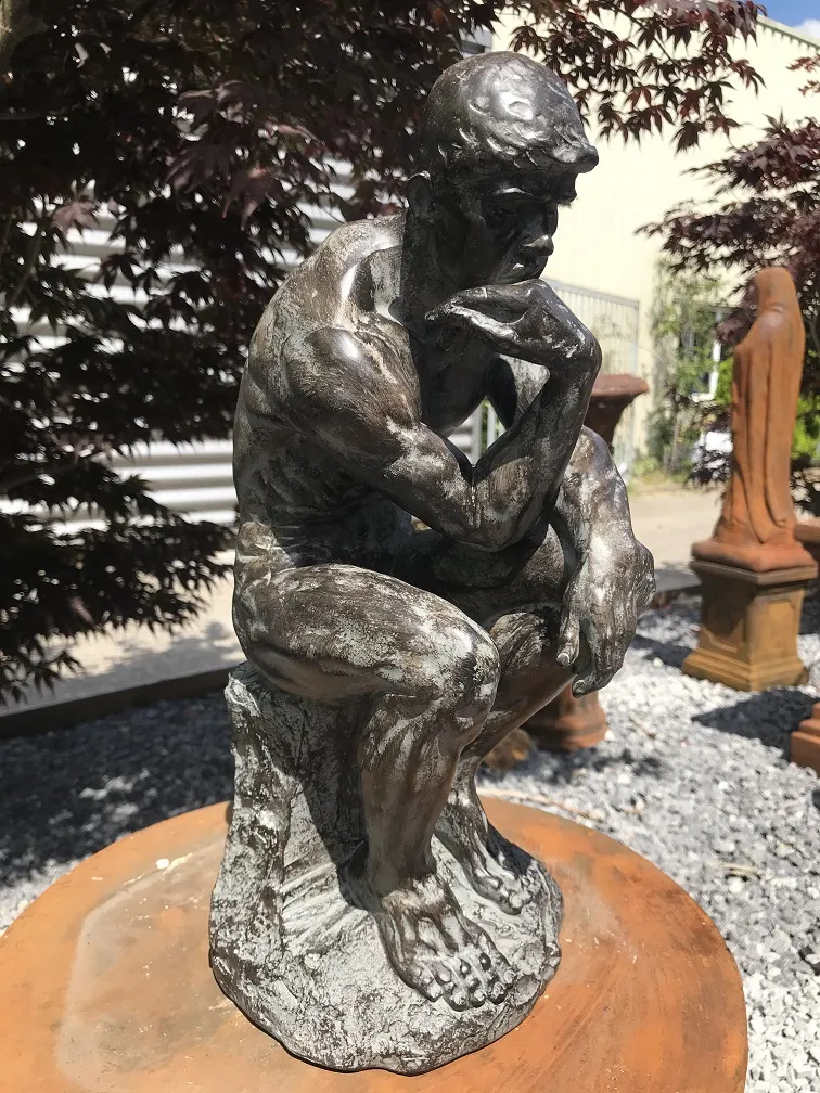 Beeld van de denker 'THE THINKER', polystone beeld - Houseandgarden ...