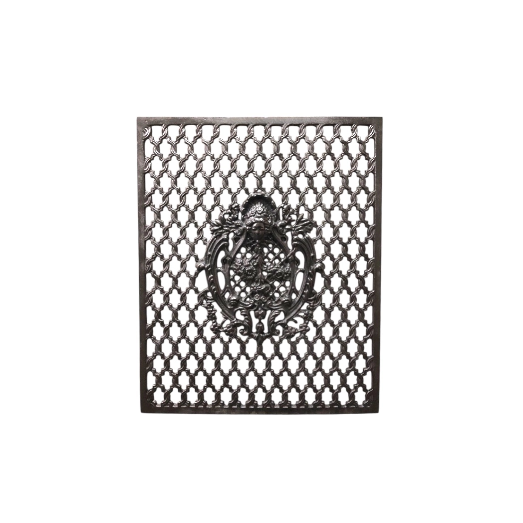 Deurrooster – zwarte raamrooster – 75 x 60,5 cm – gietijzer