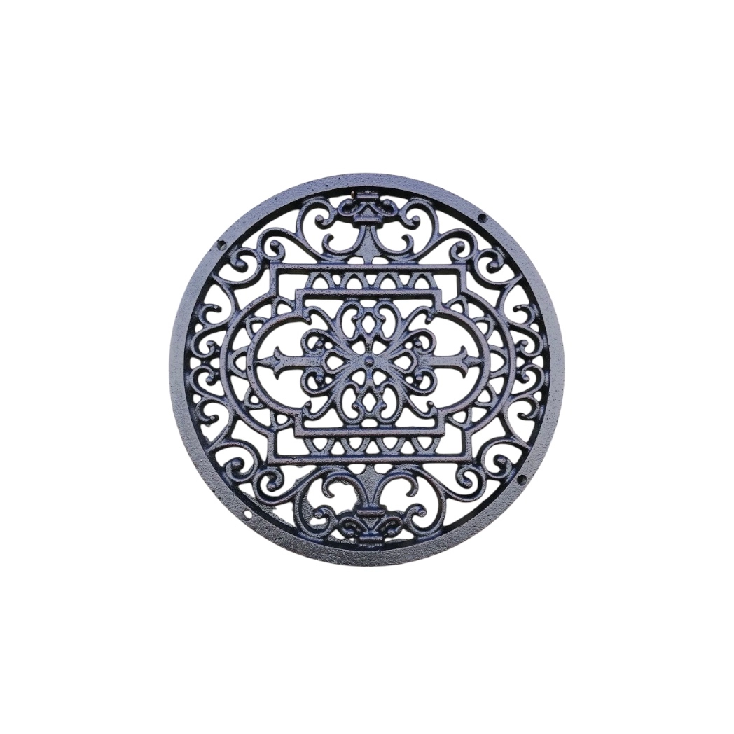 Rond ventilatierooster ‘mandala’ – 28,5 cm – gietijzer