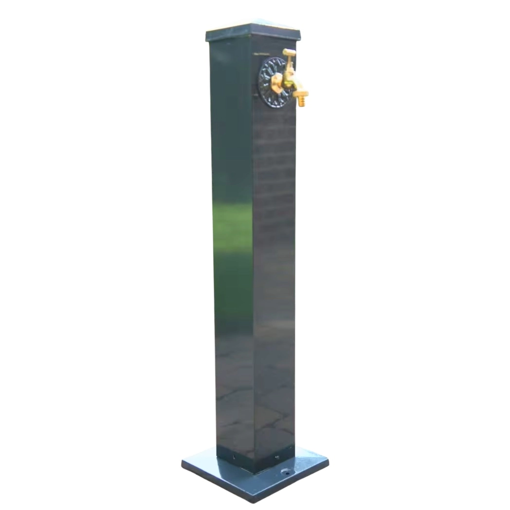 Staande Waterkraan 93 Cm Groen Aluminium Met Koperen Kraan staande-waterkraan-93-cm-groen-aluminium-met-koperen-kraan