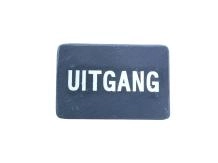 Bord “Ingang” van leisteen – 12 × 8 cm – natuursteen