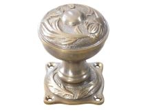 Messing knop voordeur, trekknop - knop antiek,deur (vast ...