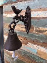 Bel 'Titanic 1912' met touw, gepatineerd messing, huisdecoratie ...