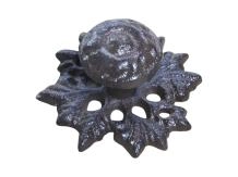 Koperen knop voor de voordeur - deurknop antieke knop ...