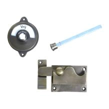 Draaislot voor toilet of badkamer - gepolijst messing - Houseandgarden ...