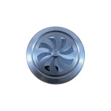 Verstelbaar luchtrooster, openhaard rooster rond, gietijzer zwart, 155 ...