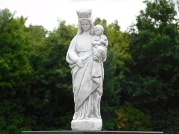 Maria mit Kind - Steinstatue - 35 cm - klassisch grau