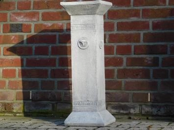 Sokkel - steen - 80 cm - Medusa - Grieks-sleutelmotief