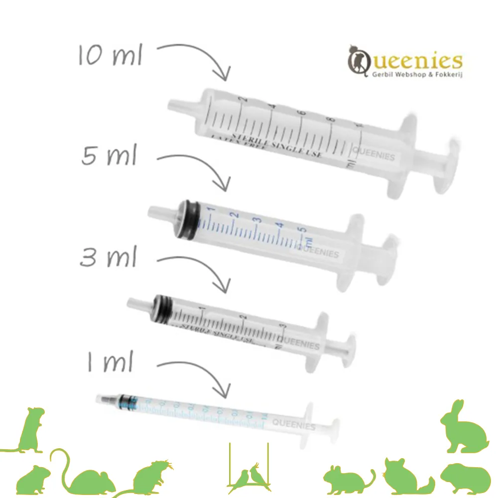 Doseer voederspuit voor orale voedsel toediening bij Knaagdier &Konijn