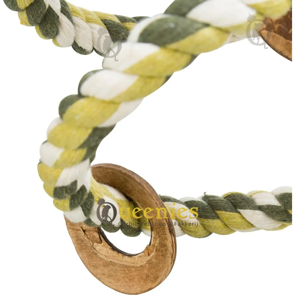 Klimspiraal 50 cm – Katoenen klimtouw voor Knaagdieren en Vogels