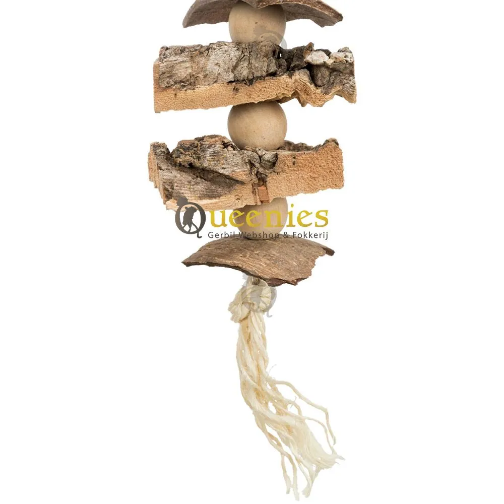 Klimtouw met Kurk 37 cm - Knaagvast Klimtouw voor Knaagdieren en Vogel