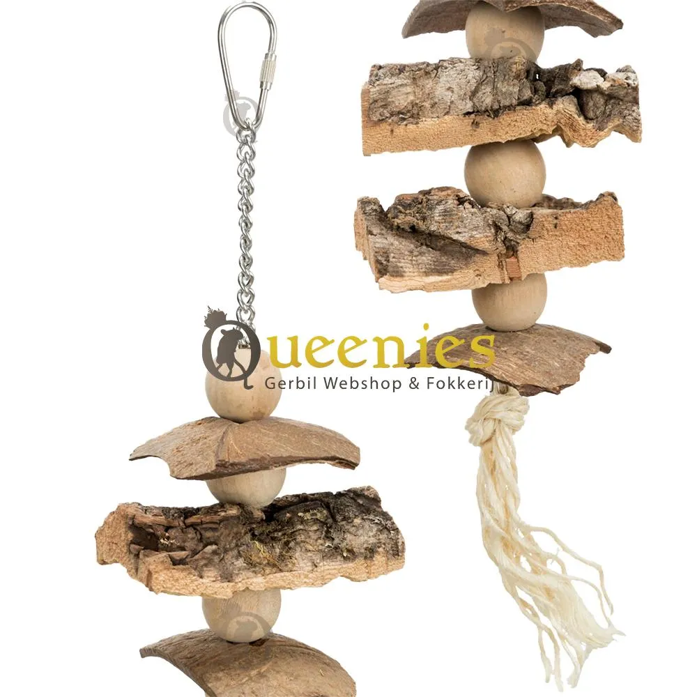 Klimtouw met Kurk 37 cm - Knaagvast Klimtouw voor Knaagdieren en Vogel