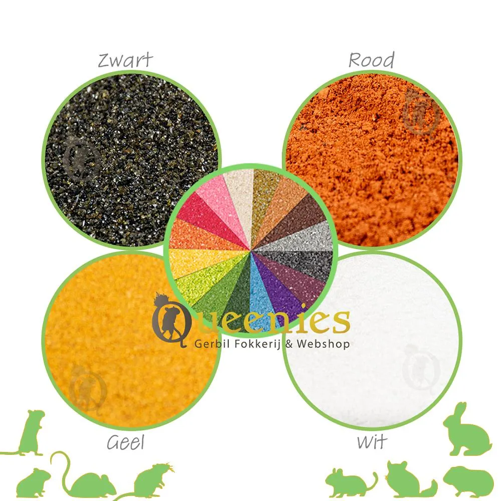 Gerbil terrariumzand voor een woestijn thema. Gerbilscaping terrarium