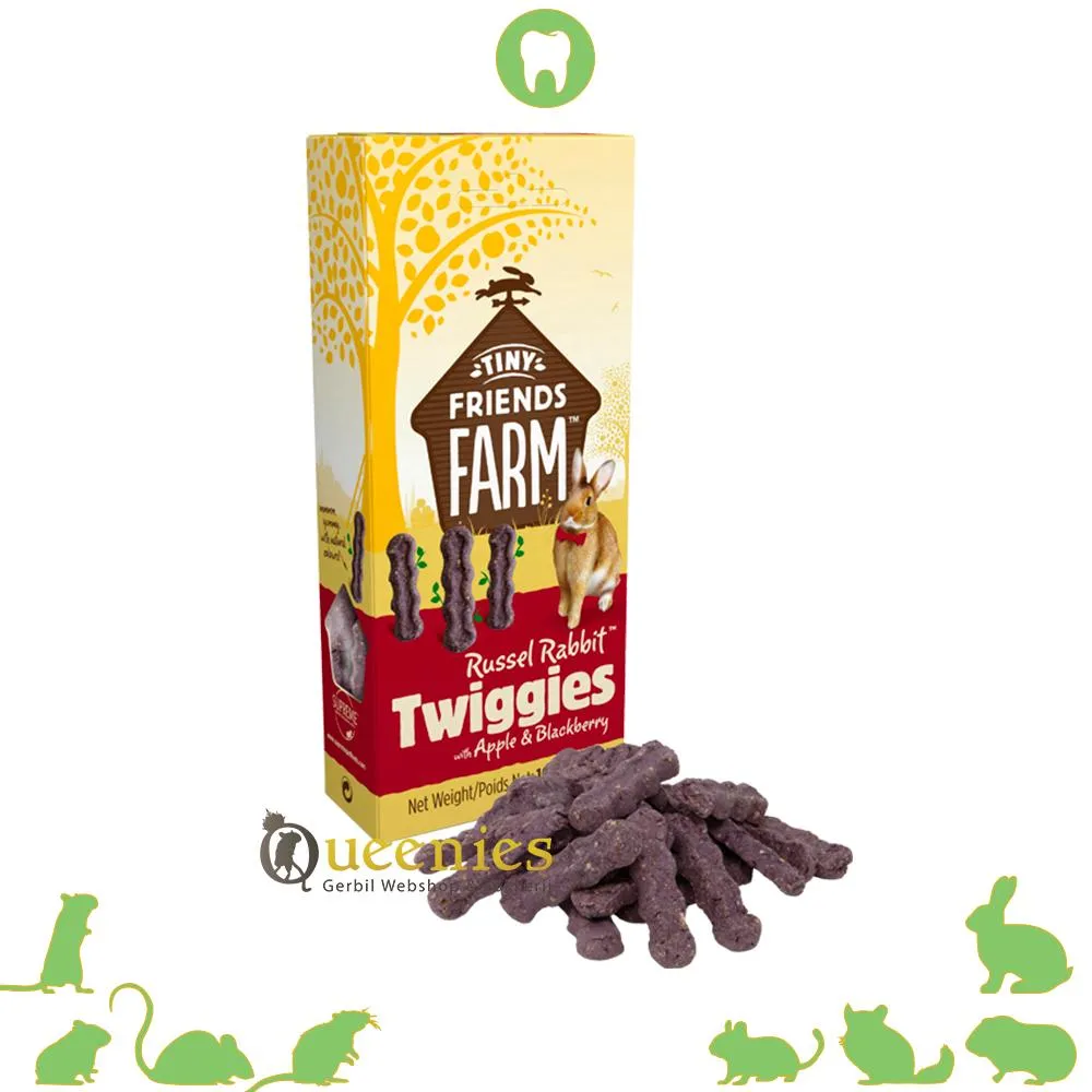 Tiny Friends Russel Rabbit Twiggies 100 gram - Knaagdier verwennerij